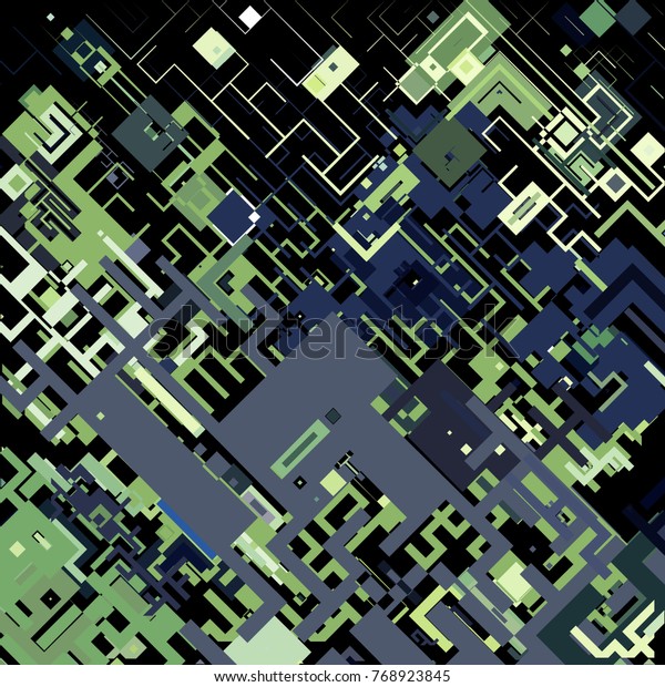 Vector Illustration Complex Pixel Pattern Reminiscent Stock Vector ...