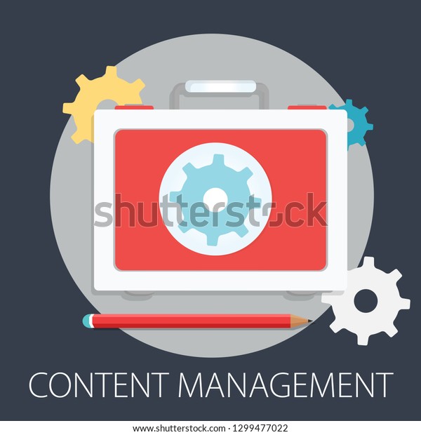 Vector Illustration Computer Content Management Concept Stock Vector ... Vector Illustration Computer Content Management Concept Stock Vector ...