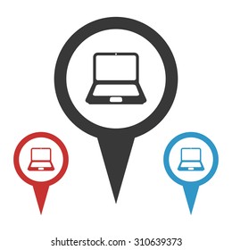 Vector Illustration Computer Technology Modern Icon Stock Vector ...