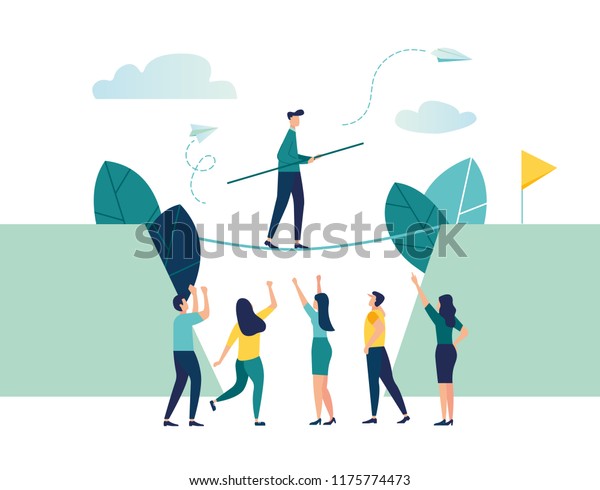 Illustration vectorielle, concept de motivation et : image vectorielle ...