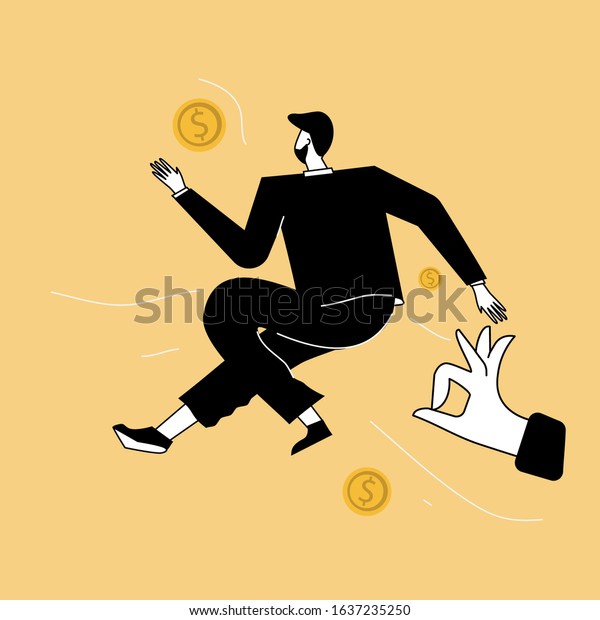 Vector Illustration Concept Business Motivation Ambition Stock Vector ...