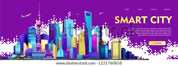 Vector Illustration Conceptual Horizontal Advertising Banner Stock ...