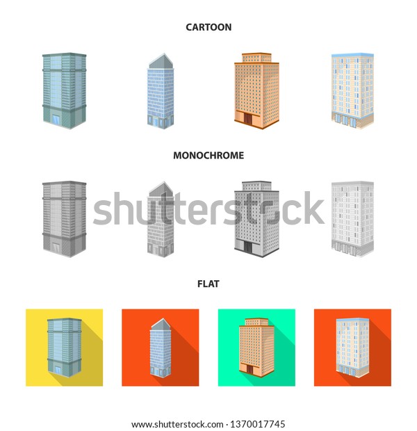 Vector Illustration Construction Building Sign Set Stock Vector ...