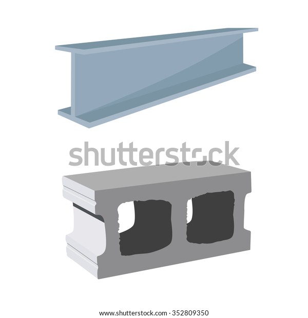 Vector Illustration Construction Steel Beam Standard Stock Vector ...