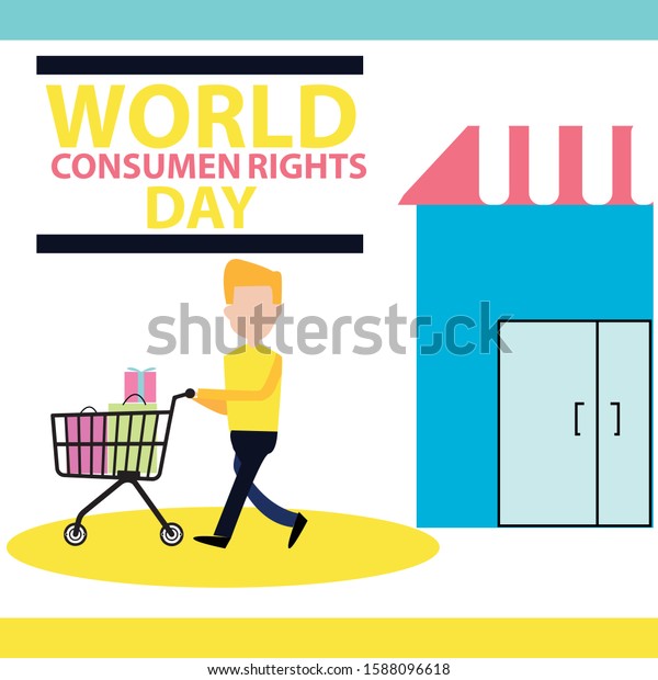Vector Illustration Consumer Rights Day Design Stock Vector (Royalty ...