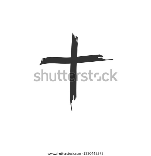 Vector Illustration Cross Drawn Ash Stock Vector (Royalty Free ...
