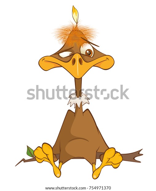 Vector Illustration Cute American Condor Cartoon Stock Vector (Royalty ...