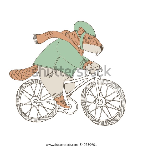 Vector Illustration Cute Animal Like Humans: vector de stock (libre de ...