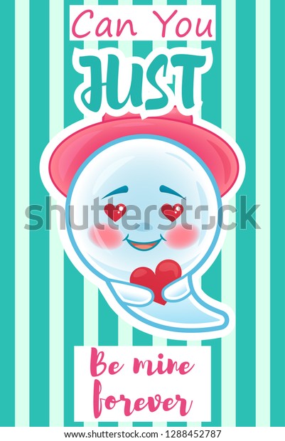 Vector Illustration Cute Blue Pink Kawaii Stock Vector (Royalty Free ...