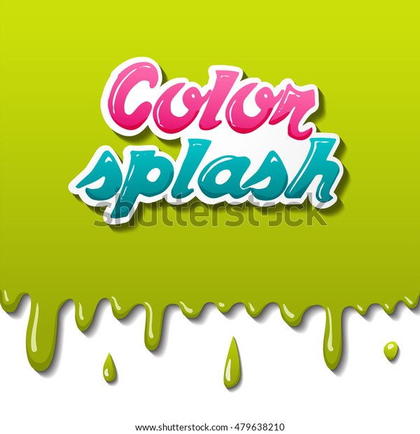 Vector Illustration Cute Cartoon Color Paint Stock Vector (Royalty Free ...