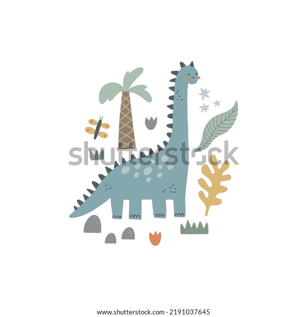 Vector Illustration Cute Composition Kids Concept Stock Vector (Royalty ...