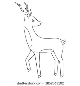 Deer Animal Dotted Linesvector Drawing Stock Vector (Royalty Free ...