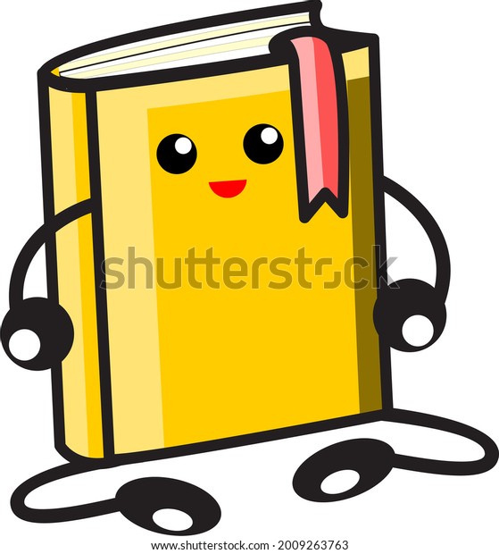 Vector Illustration Cute Note Book Mascot Stock Vector (Royalty Free ...