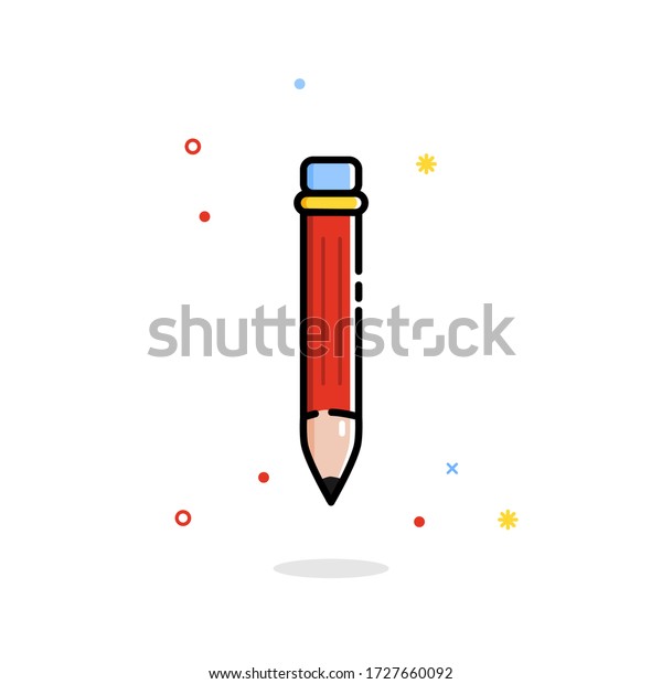 Vector Illustration Cute Pencil Stock Vector (Royalty Free) 1727660092 ...