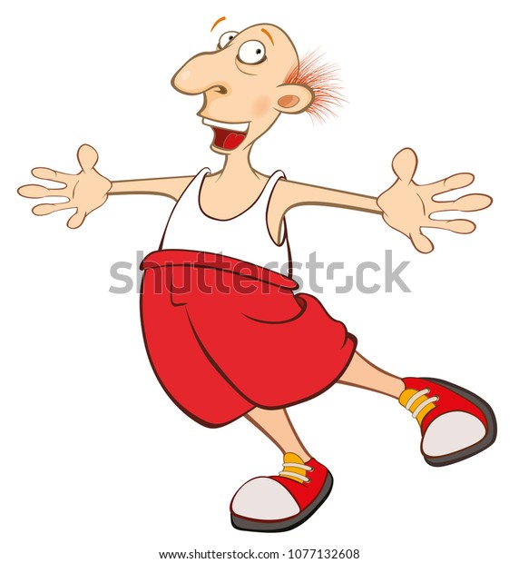 Vector Illustration Cute Senior Cartoon Character Stock Vector (Royalty ...