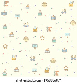 Vector Illustration Cute Vote Symbol Politics Stock Vector (Royalty ...