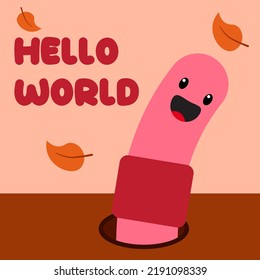 1,954 Hello World Cartoon Images, Stock Photos & Vectors | Shutterstock