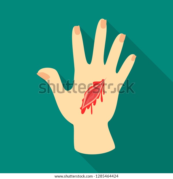 Vector Illustration Damage Wound Logo Collection Stock Vector (Royalty ...