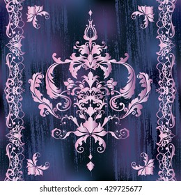Vector Illustration Damask Seamless Floral Pattern Stock Vector ...