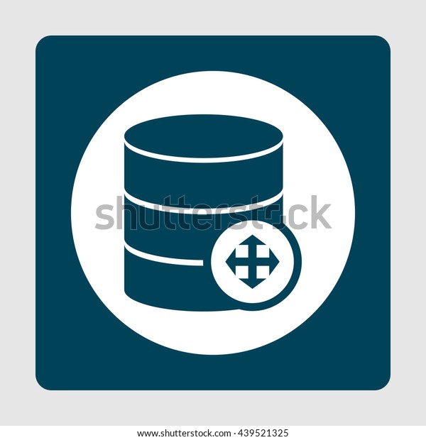 Vector Illustration Database Arrows Sign Icon Stock Vector (Royalty ...