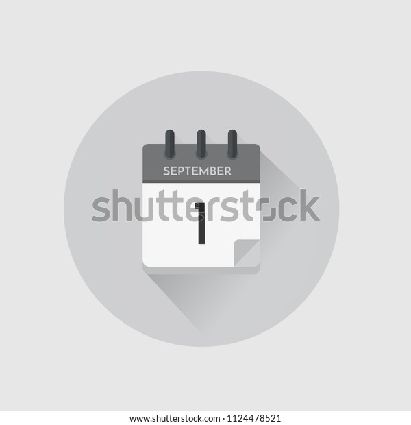 Vector Illustration Day Calendar Date September: เวกเตอร์สต็อก (ปลอดค่า ...