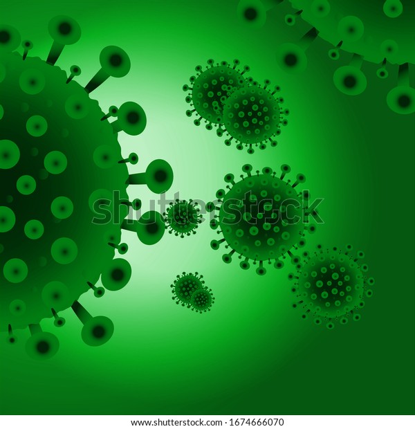 Vector Illustration Deadly Virus Stock Vector (Royalty Free) 1674666070 ...