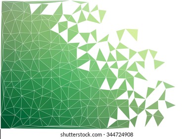 Vector Illustration Decomposed Vanishing Green Background Stock Vector ...