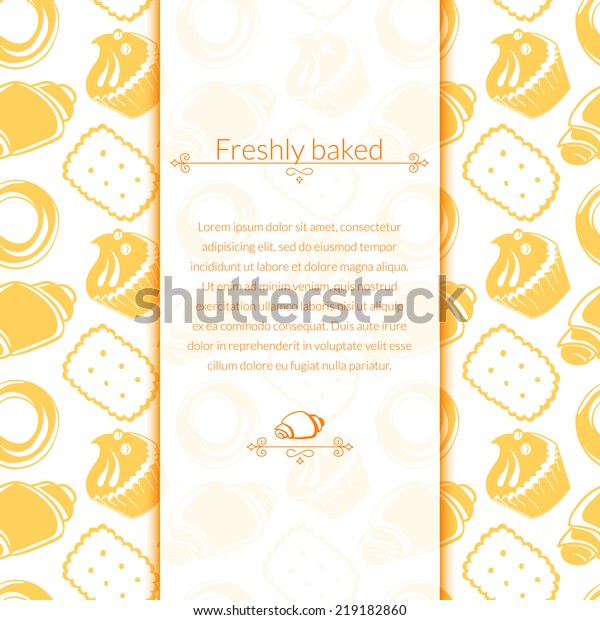 Vector Illustration Delicious Pastries Outline Doodle Stock Vector ...