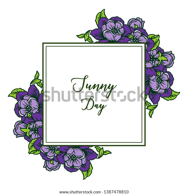 Vector Illustration Design Flower Frame Letter Stock Vector (Royalty ...