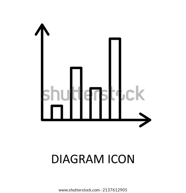 Vector Illustration Diagram Outline Icon Stock Vector (Royalty Free ...