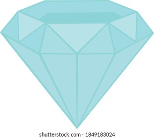 Vector Illustration Diamond Emoticon Stock Vector (Royalty Free ...