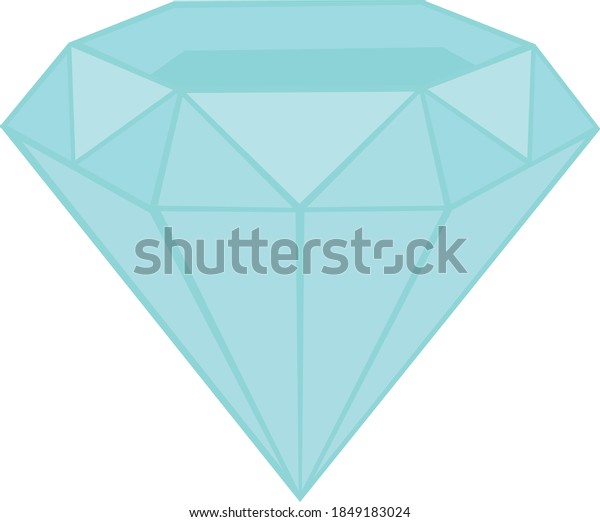 Vector Illustration Diamond Emoticon Stock Vector (Royalty Free ...