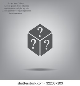 Vector Illustration Dice Help Icon Stock Vector (Royalty Free ...