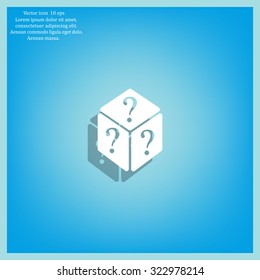Vector Illustration Dice Help Icon Stock Vector (Royalty Free ...