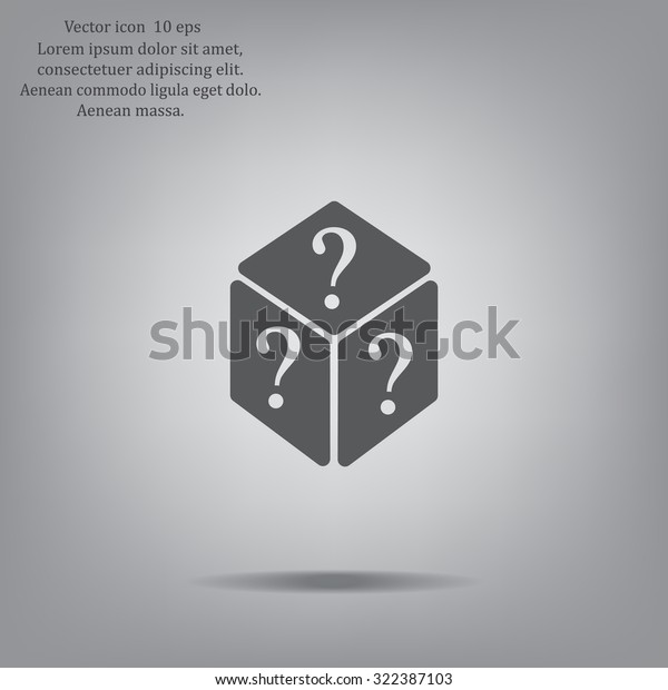 Vector Illustration Dice Help Icon Stock Vector (Royalty Free ...