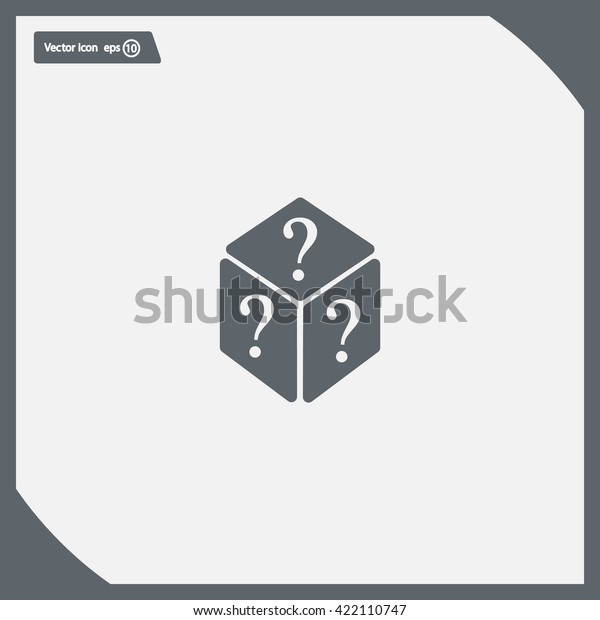 Vector Illustration Dice Help Icon Stock Vector (Royalty Free ...