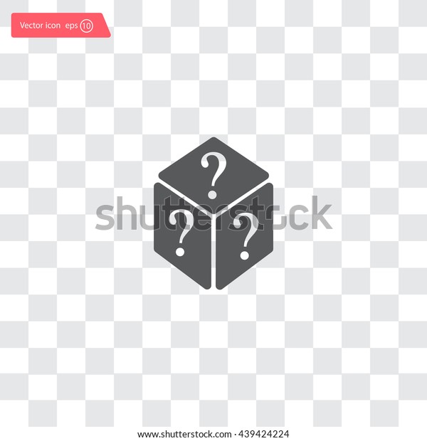 Vector Illustration Dice Help Icon Stock Vector (Royalty Free ...