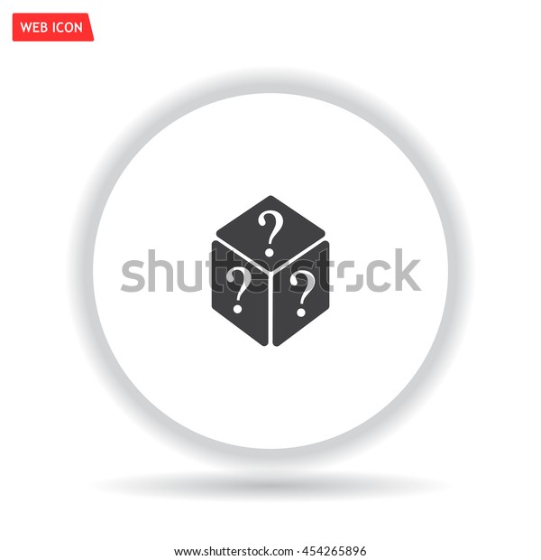 Vector Illustration Dice Help Icon Stock Vector (Royalty Free ...
