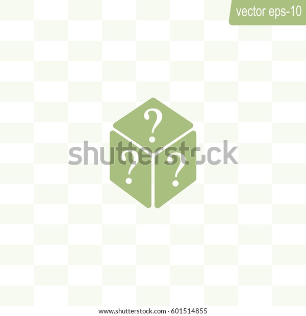 Vector Illustration Dice Help Icon Stock Vector (Royalty Free ...