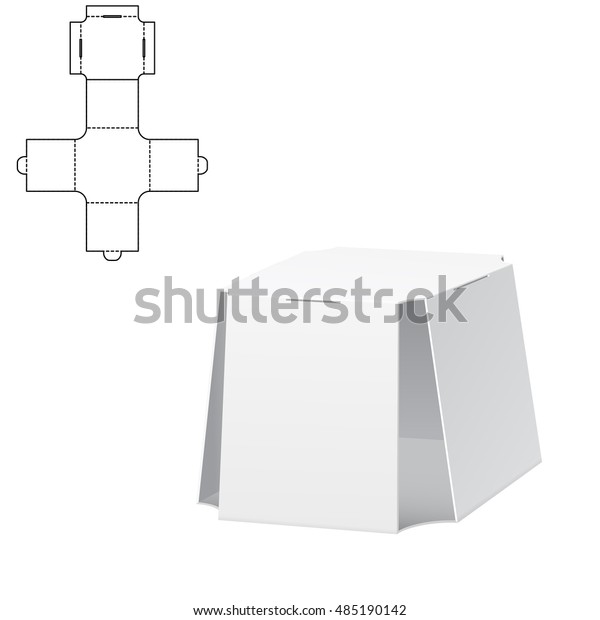 Vector Illustration Diecut Craft Box Design Stock Vector (Royalty Free ...