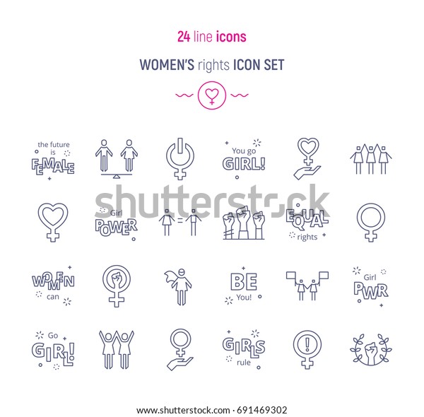 Vector Illustration Different Line Icons Dedicated Stock Vector ...