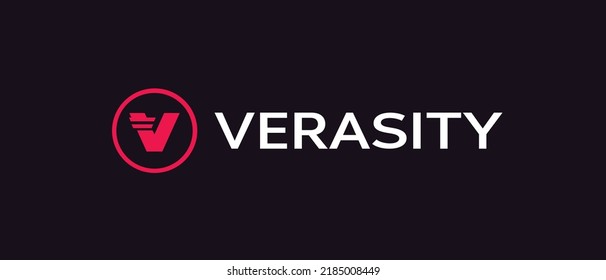 Vector Illustration Digital Crypto Currency Verasity Stock Vector ...