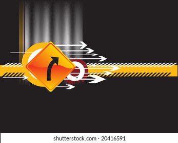 Vector Illustration Direction Movement Design Stock Vector (Royalty ...