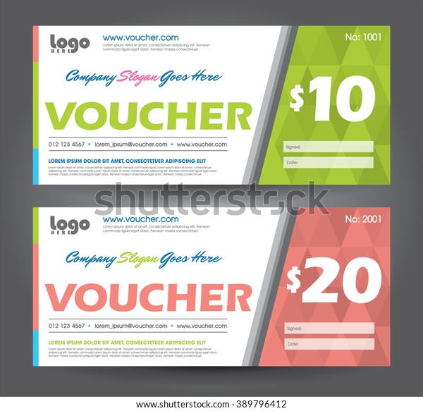 Vector Illustration Discount Voucher Template Clean Stock Vector ...
