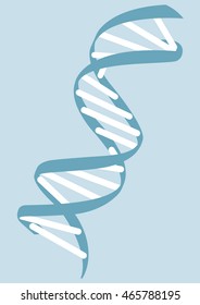 Vector Illustration Dna Helix Stock Vector (Royalty Free) 465788195