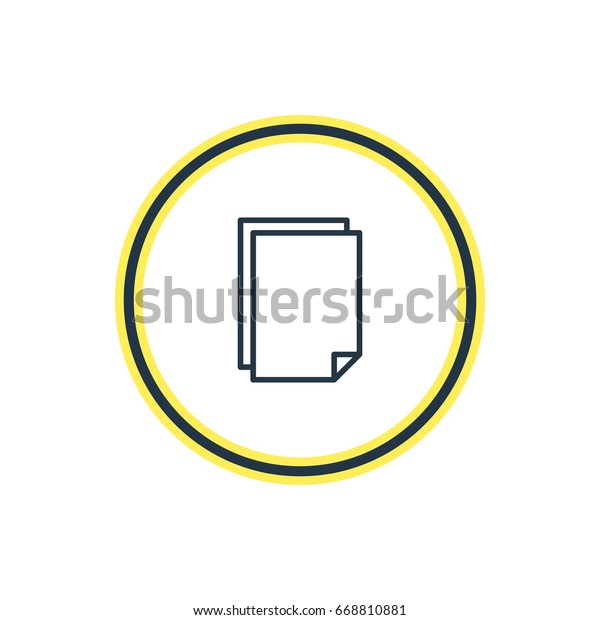 Vector Illustration Documents Outline Beautiful File Stock Vector ...