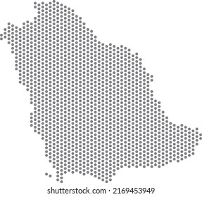 Vector Illustration Dotted Map Saudi Arabia Stock Vector (Royalty Free ...
