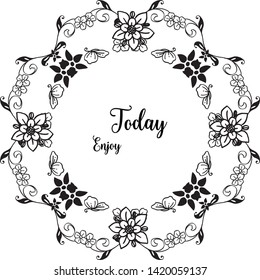 Vector Background Round Floral Banner Stock Vector (Royalty Free) 391948171