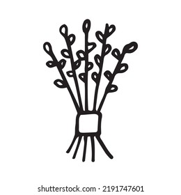 Vector Illustration Dry Plants Doodle Style Stock Vector (Royalty Free ...