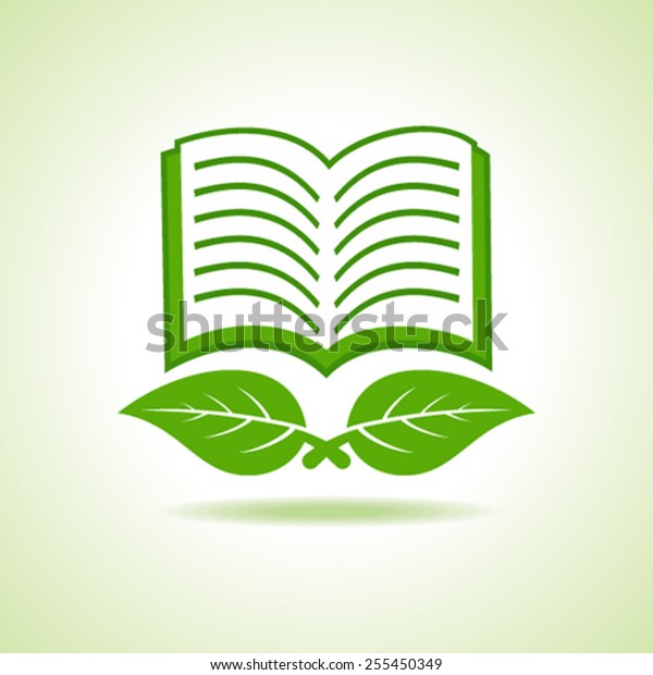 Vector Illustration Eco Book Icon Stock Vector (Royalty Free) 255450349 ...